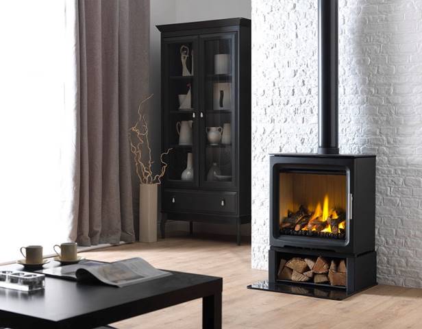 Purevision PV5W Gas Stove with Log Store | Stoke Gas & Electric ...