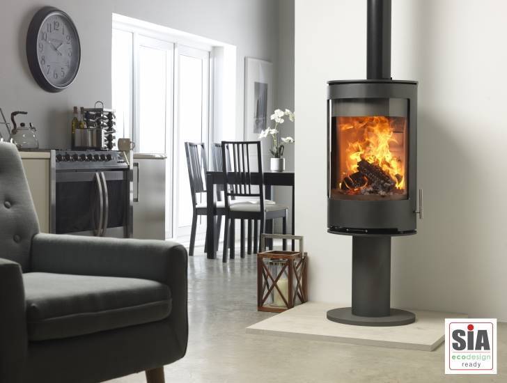 Purevision PVR Cylinder multi-fuel stove on pedestal stand | Stoke Gas ...